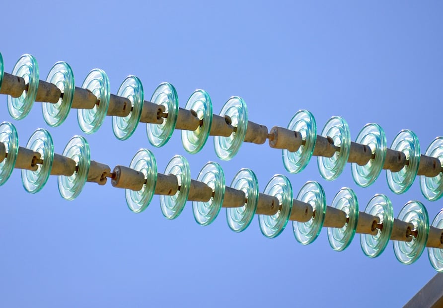 Blue Glass Telephone Pole Insulators - Glass Designs