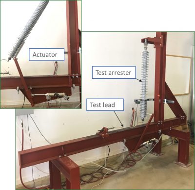 Testing Connection Leads for Transmission Line Arresters